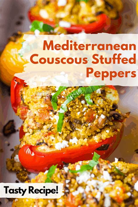 Mediterranean Stuffed Peppers With Couscous