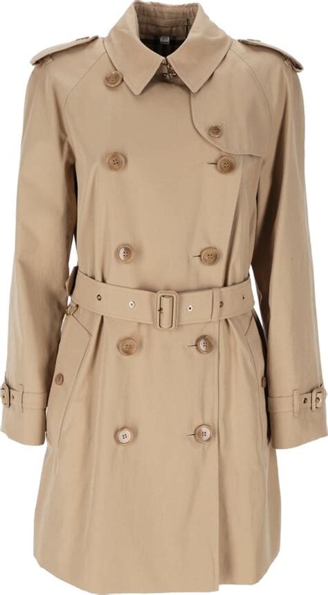 Burberry Stansted Buttoned Trench Coat Shopstyle