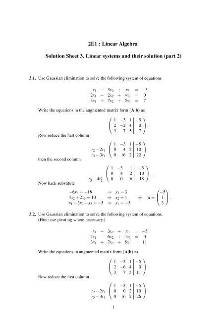 Solving System Of Linear Equations Using Lu Decomposition Tessshebaylo
