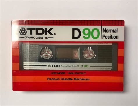1982 Vintage Tdk D 90 High Output Normal Bias Cassette Tape Vintage