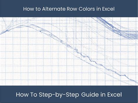 Alternate Row Colors In Excel Easy Step Guide