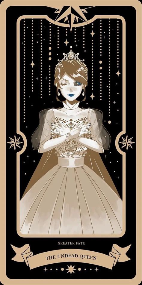 Deck Of Destiny Greater Fate The Undead Queen Aquarela Cartões