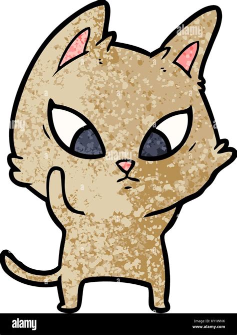 Confused Cartoon Cat Stock Vector Image And Art Alamy