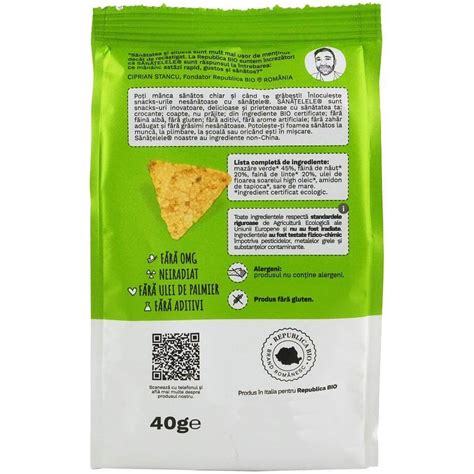 Chipsuri Sanatele Bio Mazare Naut Si Linte Ecologic Fara Gluten 40g Emagro
