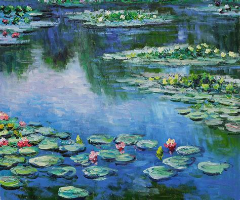 Wasserlilien 1916 Von Claude Monet Kunstdruck Kaufen Iqfdw