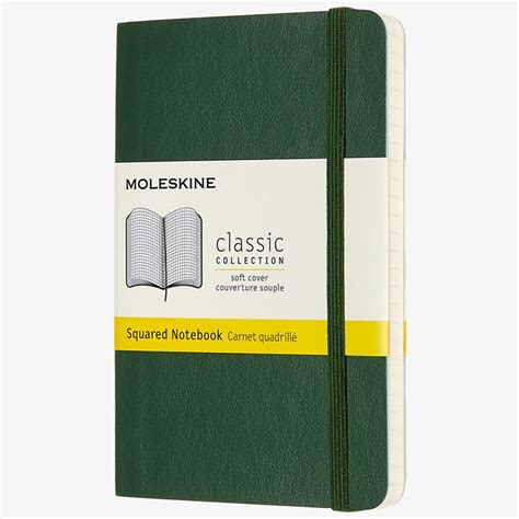 Moleskine Classic Soft Cover Pocket Notebook Squared Assorted