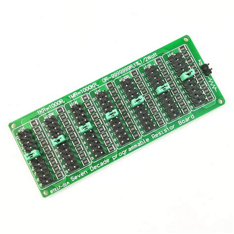 Jual 7 Decade Resistor Board 1r 9999999r Programmable Resistor Board