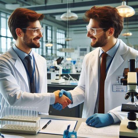 Scientists Collaborating Premium Ai Generated Image