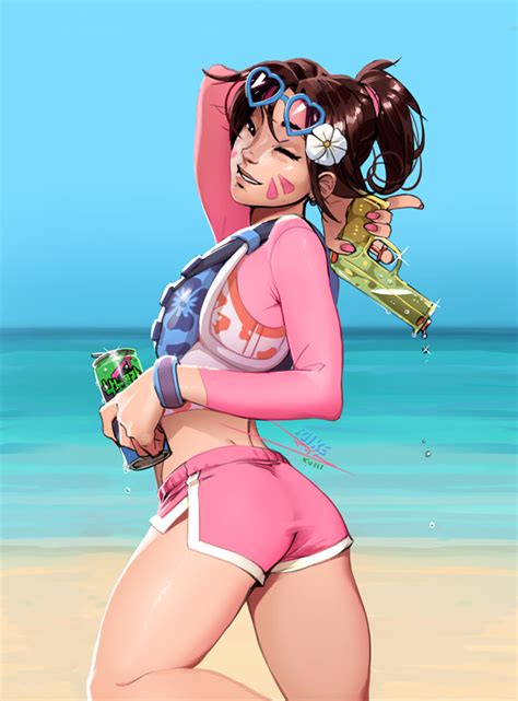 Dva And Waveracer Dva Overwatch And 1 More Drawn By Vashperado