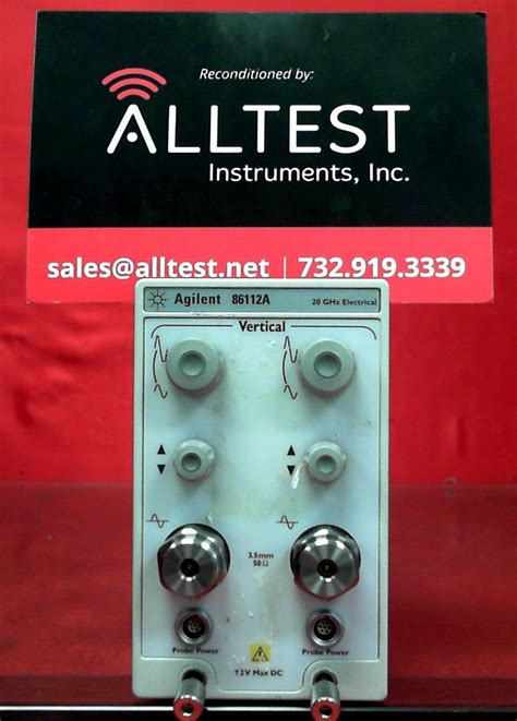 86112a Agilent Keysight Dual Electrical 20 Ghz Plug In Module Alltest Instruments