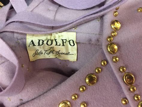 Adolfo Lavender Felt Fringed Poncho With Brass Studding 1970s At