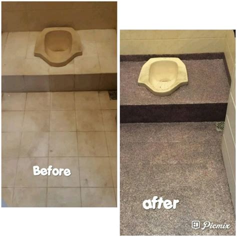 Epoxy Colour Flake Coating Big Set 3 In 1 System For Toilet Leaking