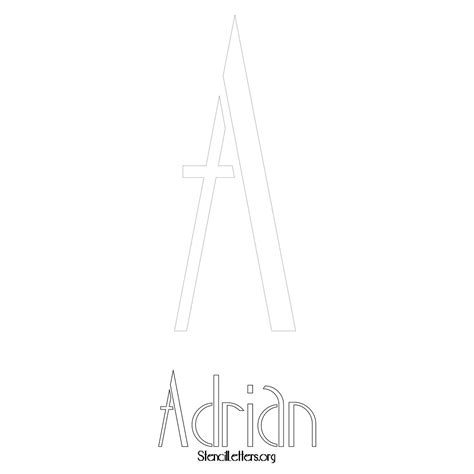 Adrian Free Printable Name Stencils With 6 Unique Typography Styles And Lettering Bridges
