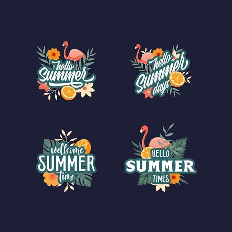 Premium Vector Summer Set Of Badges