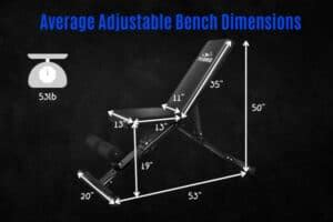 Average Weight Bench Dimensions Width Length Weight Height