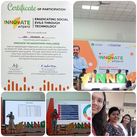 sree sahaana nagarajan on linkedin innovatetn hackathon
