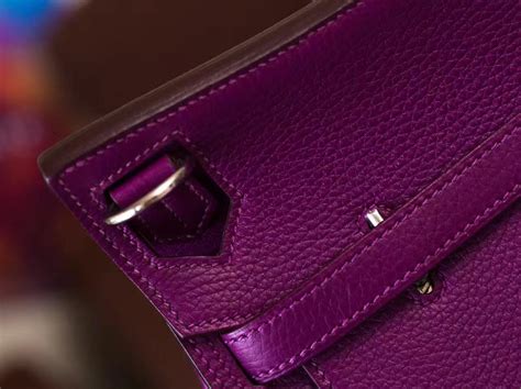 Hermes吉普赛包 Jypsiere 28 Taurillon Clemence Tcp9 Anemone 海葵紫银扣金属 Hermès