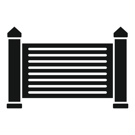 Signal Auto Gate Icon Simple Vector Automatic Fence 21503181 Vector
