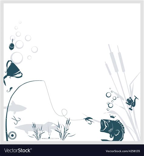 Fishing Background Royalty Free Vector Image Vectorstock
