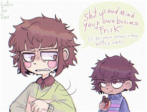 Linterteatime Chara Undertale Frisk Undertale Undertale 1other 2others Androgynous