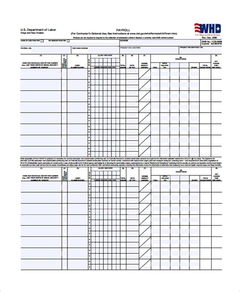 Certified Payroll Template