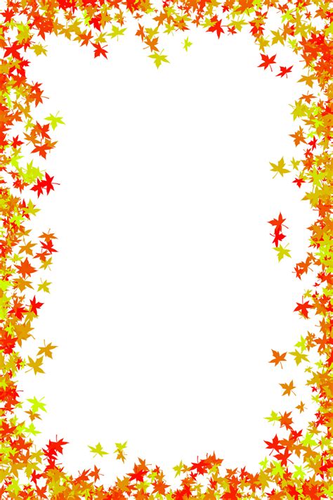 Fall Border Fall Leaves Clip Art Image Wikiclipart