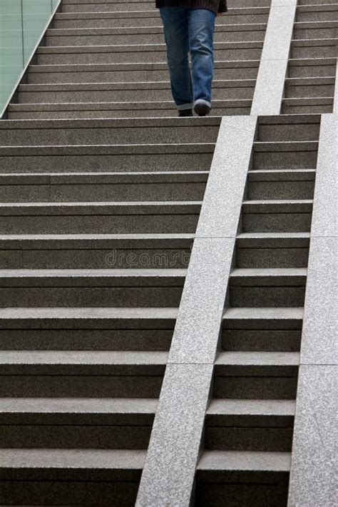 Person Walking Down Stairs Stock Image Image Of Caucasian 27365059