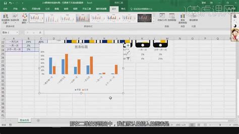 Excel 在图表下方添加数据表 办公职场教程excel（2016） 虎课网
