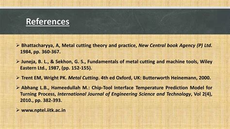 Experimental Determination Of Tool Chip Interface Temperatures Pptx
