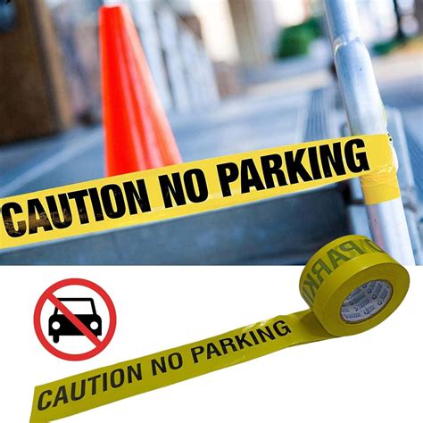 No Parking Caution Tape 3 Inch X 300m Pack Of 2 Singhal Mart