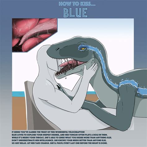 Rule 34 Blue Jurassic World Bodily Fluids Dinosaur Dromaeosaurid Drooling Duo Female Human