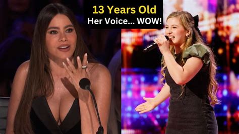 Agt 2025 A 13 Year Old Evelyn Errante Stuns With Soulful Voice On