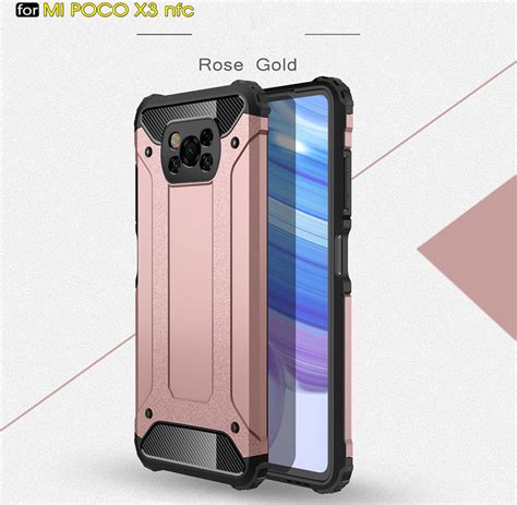 Xiaomi Poco X X Pro Hoesje Shock Proof Hybride Back Cover Roze GSMpunt Nl