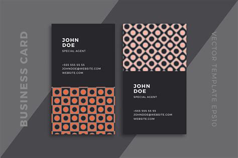 예술적 기하학적 패턴의 현대 기업 문구 모형 우아한 추상 명함 수직 어두운 템플릿 샘플 텍스트가있는 깨끗하고 간단한 벡터 편집 가능한 배경 Eps10 0명에 대한 스톡 벡터