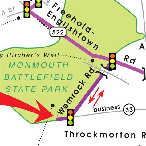 The Battle Of Monmouth Ride Map By Avenza Systems Inc Avenza Maps