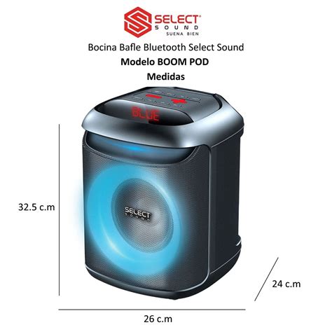 Bocina Bafle Inálambrica Bluetooth Select Sound Boompod Subwoofer Tws Bt2108 Mx