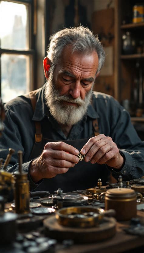 Free Master Watchmaker Working Image Watchmaker Craftsman Artisan