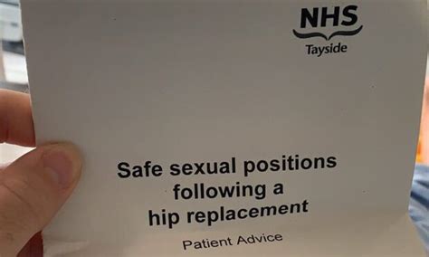 Story Behind Nhs Tayside Sex Positions After Hip Surgery Leaflet