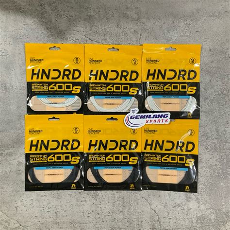 Original Hundred 600s Badminton String Shopee Malaysia