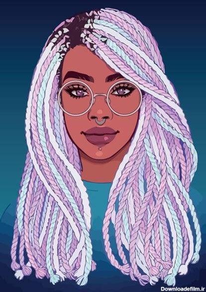 عکس کارتونی بافت مو