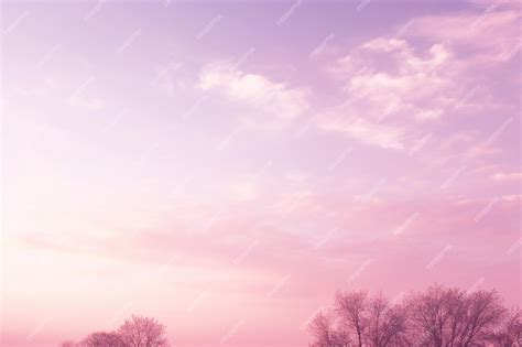 Premium Photo Pink Sky Natural Background On Dusk Evening