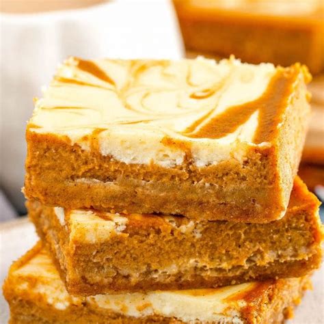 Pumpkin Swirl Cheesecake Bars With Graham Cracker Crust The Cake Boutique