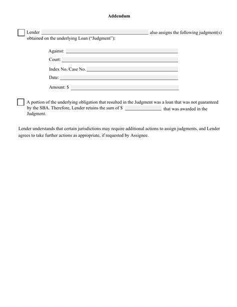 Sba Assignment Form Fill Out Sign Online And Download Pdf