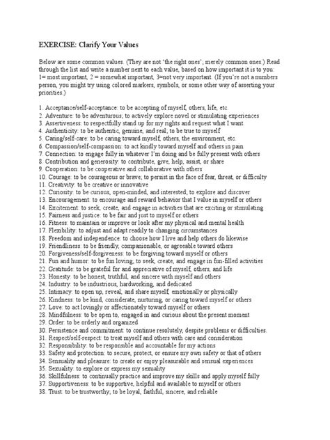 Clarify Your Values Pdf Forgiveness Psychological Concepts Clarify Your Values Pdf Forgiveness Psychological Concepts