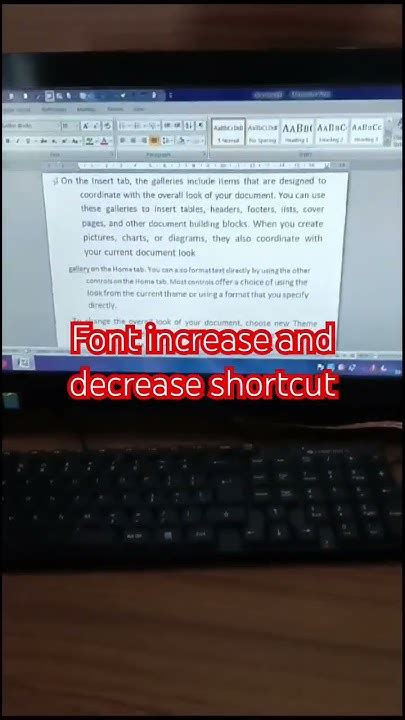 font increase and decrease shortcut computer kuldeepkaur