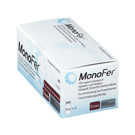 Monofer® 100 Mg Ml 5x5 Ml Mit Dem E Rezept Kaufen Shop Apotheke