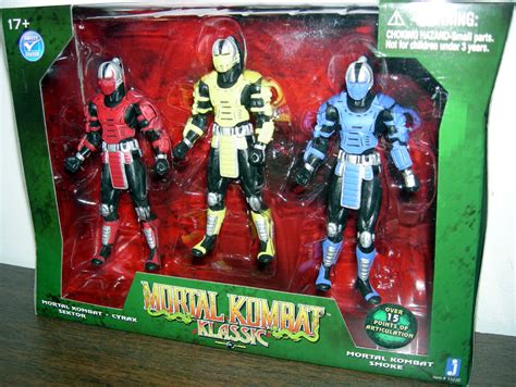 Mortal Kombat Klassic 3 Pack Action Figures Jazwares