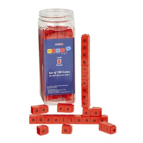 Additional Phonix Cubes Red Vowels S120 He250815 Phonics