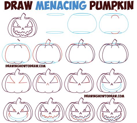 Easy Pumpkin Drawing At Explore Collection Of Easy