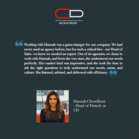 Fintechgtm Salesrecruiter Hannah Chowdhury